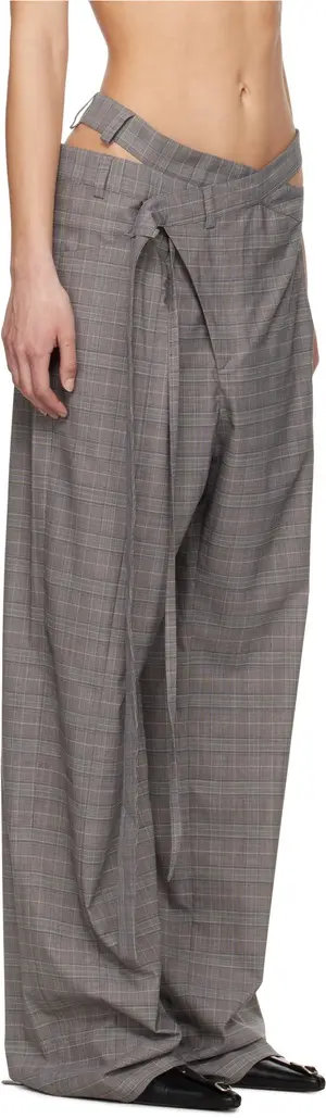 Ottolinger Checked Trousers - Gry