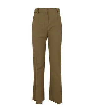 Victoria Beckham Pressed Crease Flared Trousers