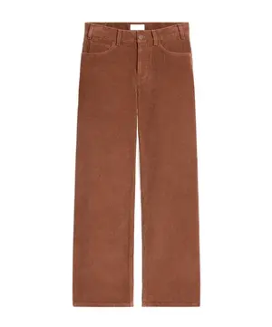 Celine Jolene Jeans In Corduroy - Brown
