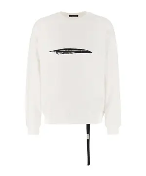 ANN DEMEULEMEESTER Crewneck Sweatshirt With Motif Print - No