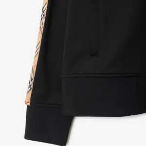 Burberry Zip-up Track Jacket With Equestrian Knight Embroidery