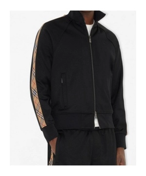 Burberry Zip-up Track Jacket With Equestrian Knight Embroidery