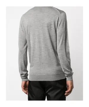 John Smedley Lundy Crew Neck Knitwear - Silver