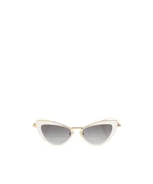 Valentino Garavani Studded Logo Cat Eye Sunglasses - Gray