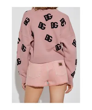 Dolce & Gabbana Dg Logo Monogram Knit Cardigan