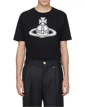 VIVIENNE WESTWOOD Orb Printed Crewneck T-shirt