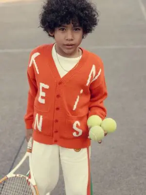 MINI RODINI Tennis Knitted Cardigan