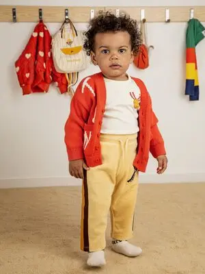 MINI RODINI Tennis Knitted Cardigan