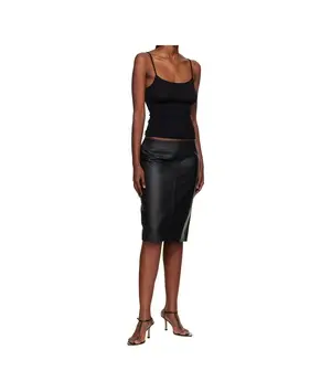 ST. AGNI Ribbed Knit Strap Tank