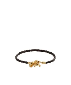 Bottega Veneta Leather Knot Bracelet - Fondant