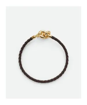 Bottega Veneta Leather Knot Bracelet