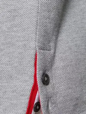 Thom Browne Rwb Striped Crewneck T-shirt - Light Grey
