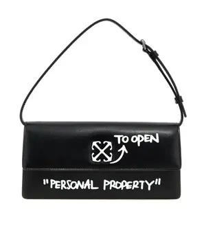 Off-White Jitney 1.0 Logo Plaque Shoulder Bag