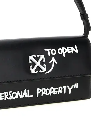 Off-White Jitney 1.0 Logo Plaque Shoulder Bag