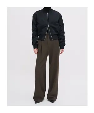 Filippa K Darcey Pleated Wide-leg Trousers - Black