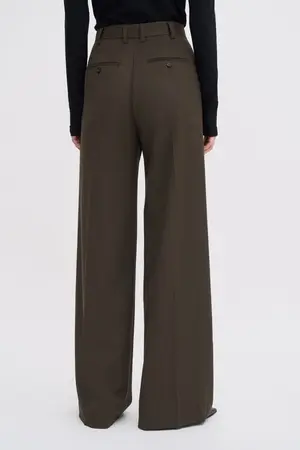 Filippa K Darcey Pleated Wide-leg Trousers - Black