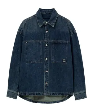WOOYOUNGMI Logo-plaque Denim Shirt