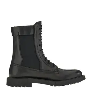 FERRAGAMO Gancini Buckle Lace-up Combat Boots