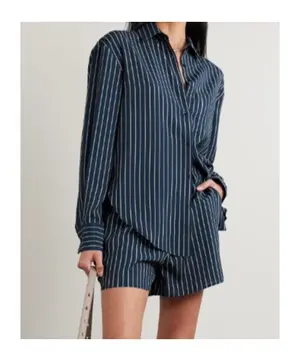 THE FRANKIE SHOP Striped Long Sleeve Shirt