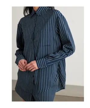 THE FRANKIE SHOP Striped Long Sleeve Shirt