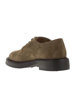 TOD'S Suede Lace-up Shoes - Beige