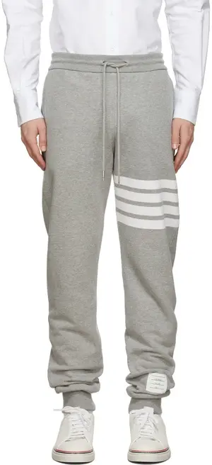 Thom Browne 4-bar Stripe Sweatpants - Gray