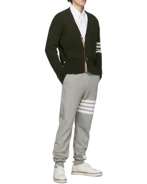 Thom Browne 4-bar Stripe Sweatpants - Gray