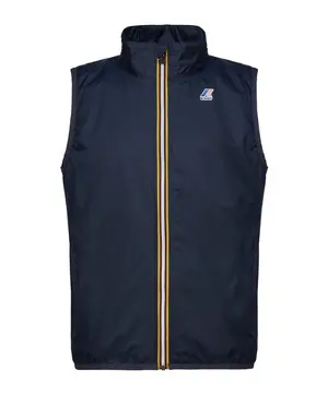 K-WAY Sleeveless Vest With Zip-up Closure - Blue Depth