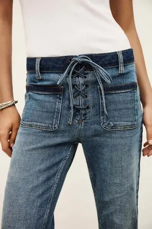 Ba&sh Tie-front Jeans