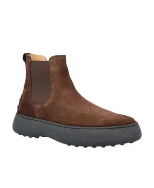 TOD'S Flatform Round-toe Ankle Boots