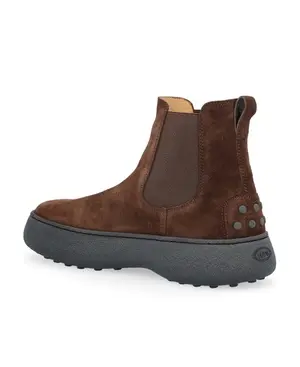 TOD'S Flatform Round-toe Ankle Boots
