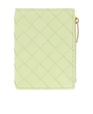 Bottega Veneta Intrecciato Leather Passport Case - Green