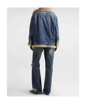 Dolce & Gabbana Fur-trimmed Denim Jacket