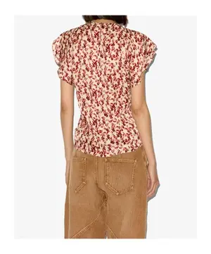 Isabel Marant Étoile Lona V-neck Ruffled Hem Top