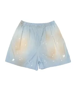 Acne Studios Logo Stamp Relaxed Fit Wide Leg Shorts