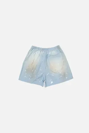 Acne Studios Logo Stamp Relaxed Fit Wide Leg Shorts