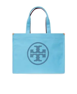 Tory Burch Logo Detailed Two-tone Tote Bag