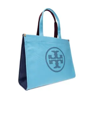 Tory Burch Logo Detailed Two-tone Tote Bag