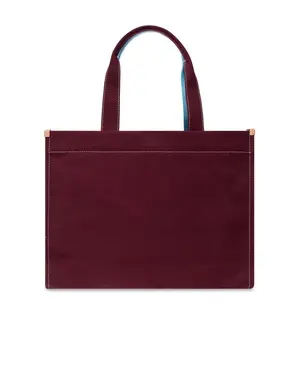 Tory Burch Logo Detailed Two-tone Tote Bag