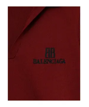 Balenciaga Logo Embroidered Polo Shirt