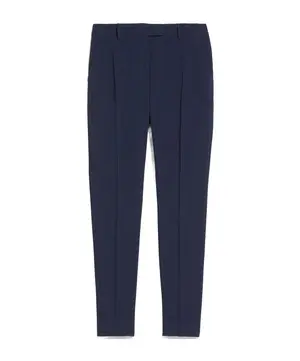 Max Mara Tailored Straight Leg Pants With Waist Loops