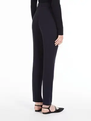 Max Mara Tailored Straight Leg Pants With Waist Loops