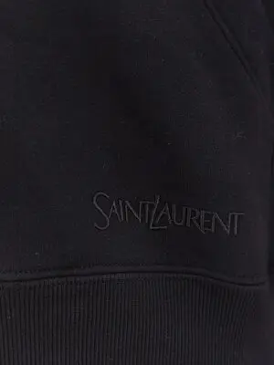 Saint Laurent Half-zipped Long-sleeved Hoodie