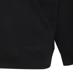 Saint Laurent Half-zipped Long-sleeved Hoodie
