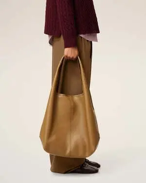 AMI Paris Etienne Leather Hobo Bag