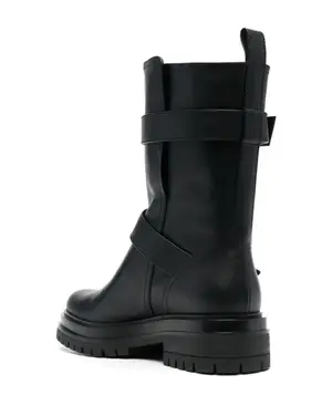 GIANVITO ROSSI Buckled Ankle Boots - Black