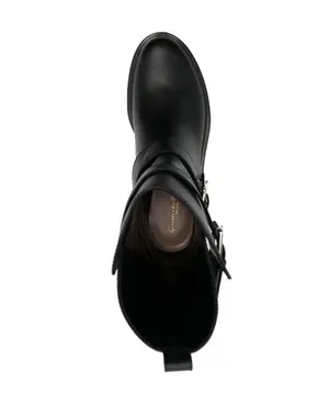 GIANVITO ROSSI Buckled Ankle Boots - Black