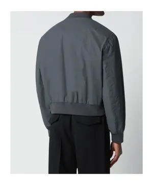 JIL SANDER Zip-up Bomber Jacket - Grey