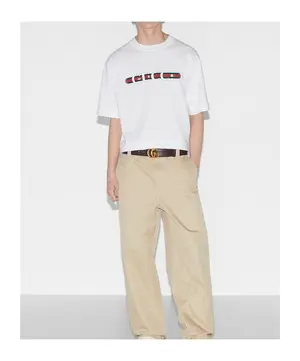 Gucci Logo Printed Jersey T-shirt - White