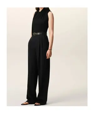 AMI Paris High Waist Wide Leg Trousers